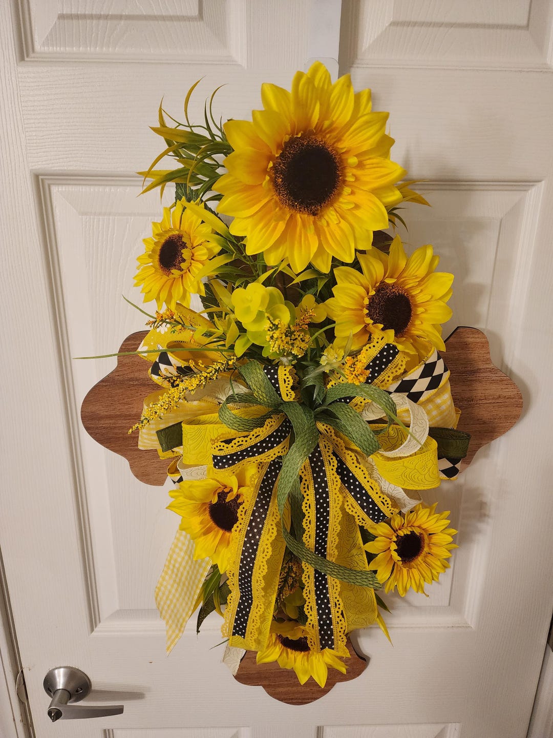 Memorial Wreath With Sunflowers, Memorial Wreath for Cemetery, Memorial ...