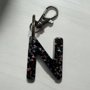 Large Alphabet Letter N Keyring - Etsy