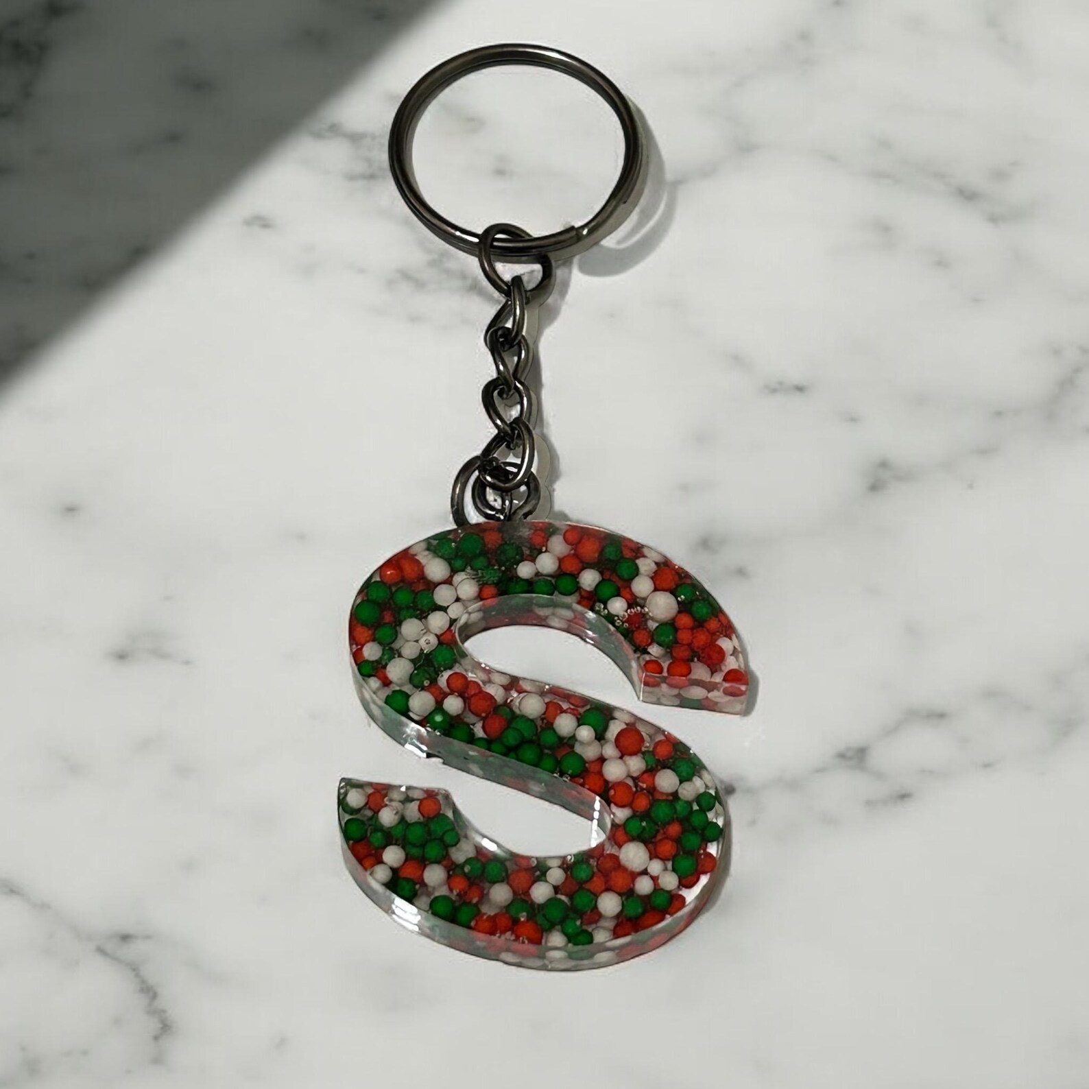 Large Alphabet Letter S Keyring - Etsy