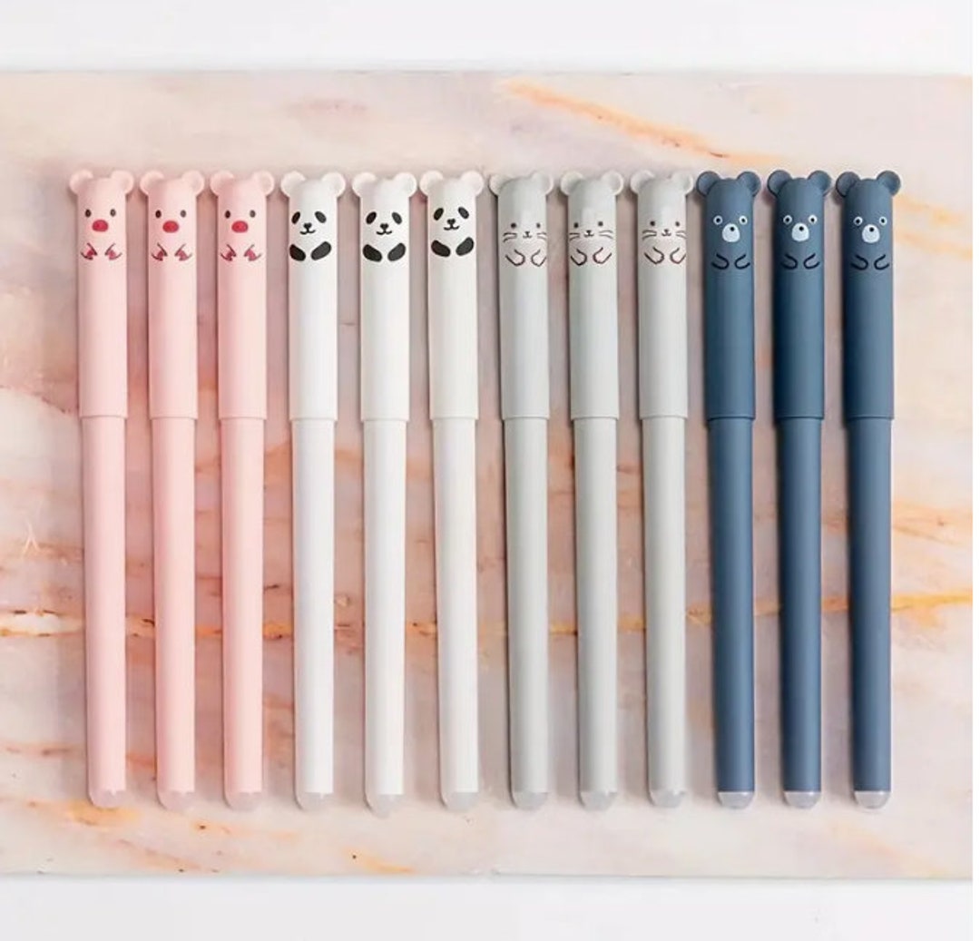 Adorable Cute Erasable Animal Gel Pens - Etsy