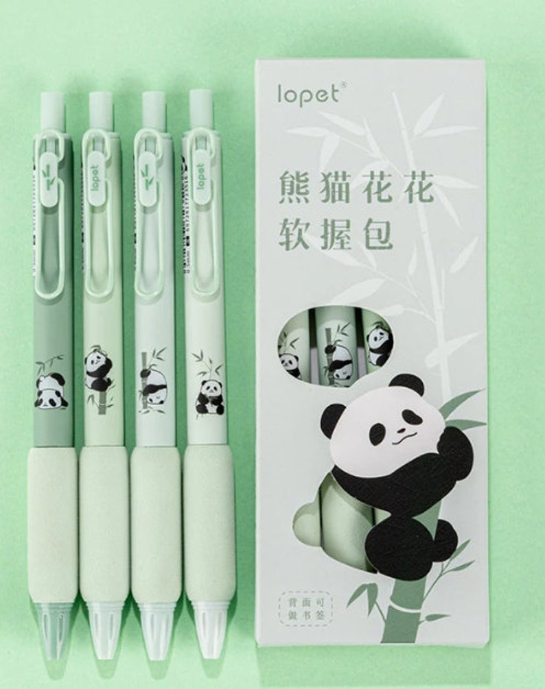 Cute Green Panda Pens - Animal Pens - Cute Stationery - Panda ...