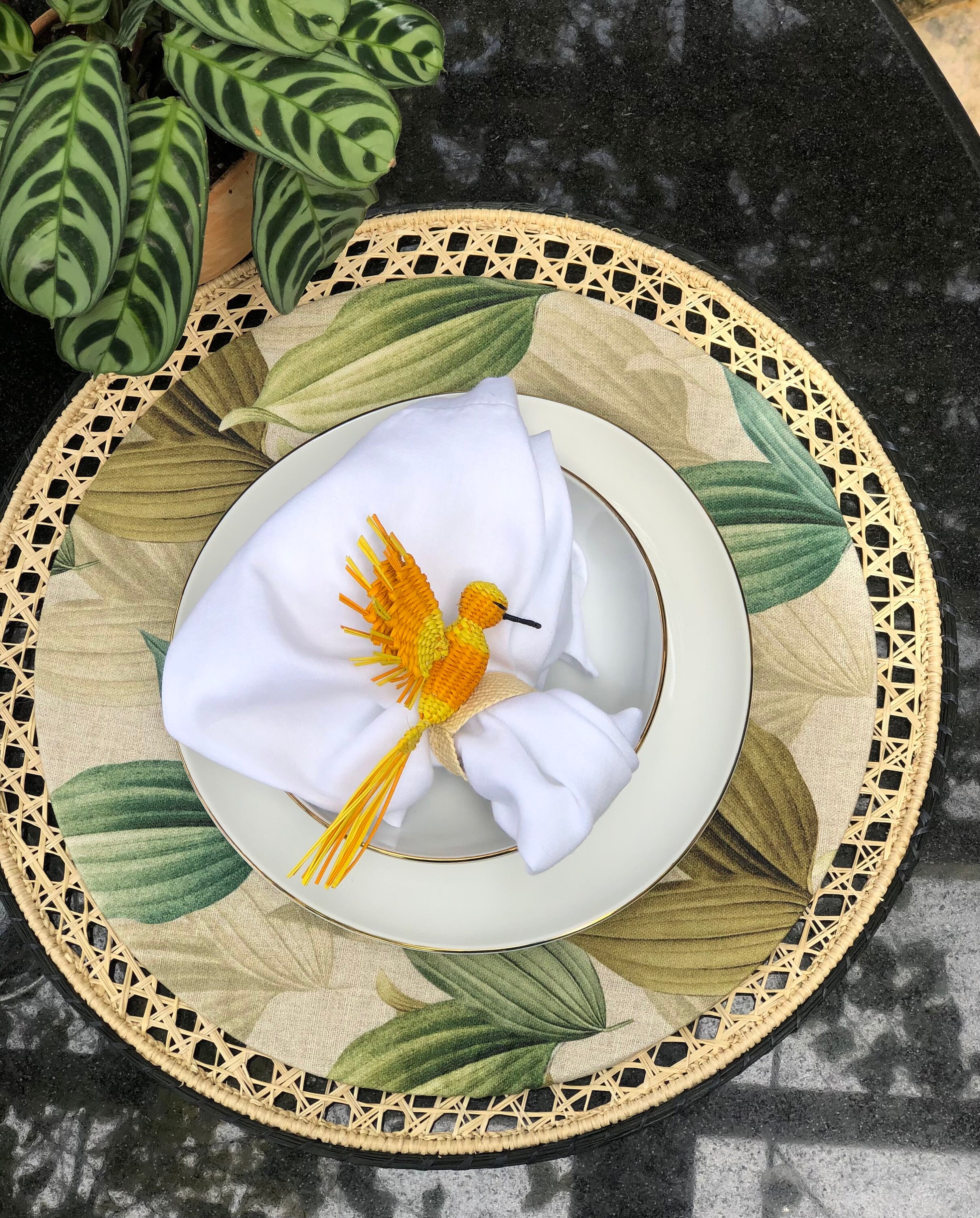 Colored Rim Hand Woven Natural Straw 15 Plate Chargers - Etsy