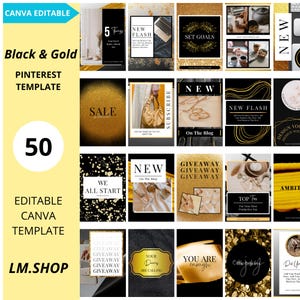 Customizable Pinterest Template Bundle, Pinterest Brand Kit, Canva ...