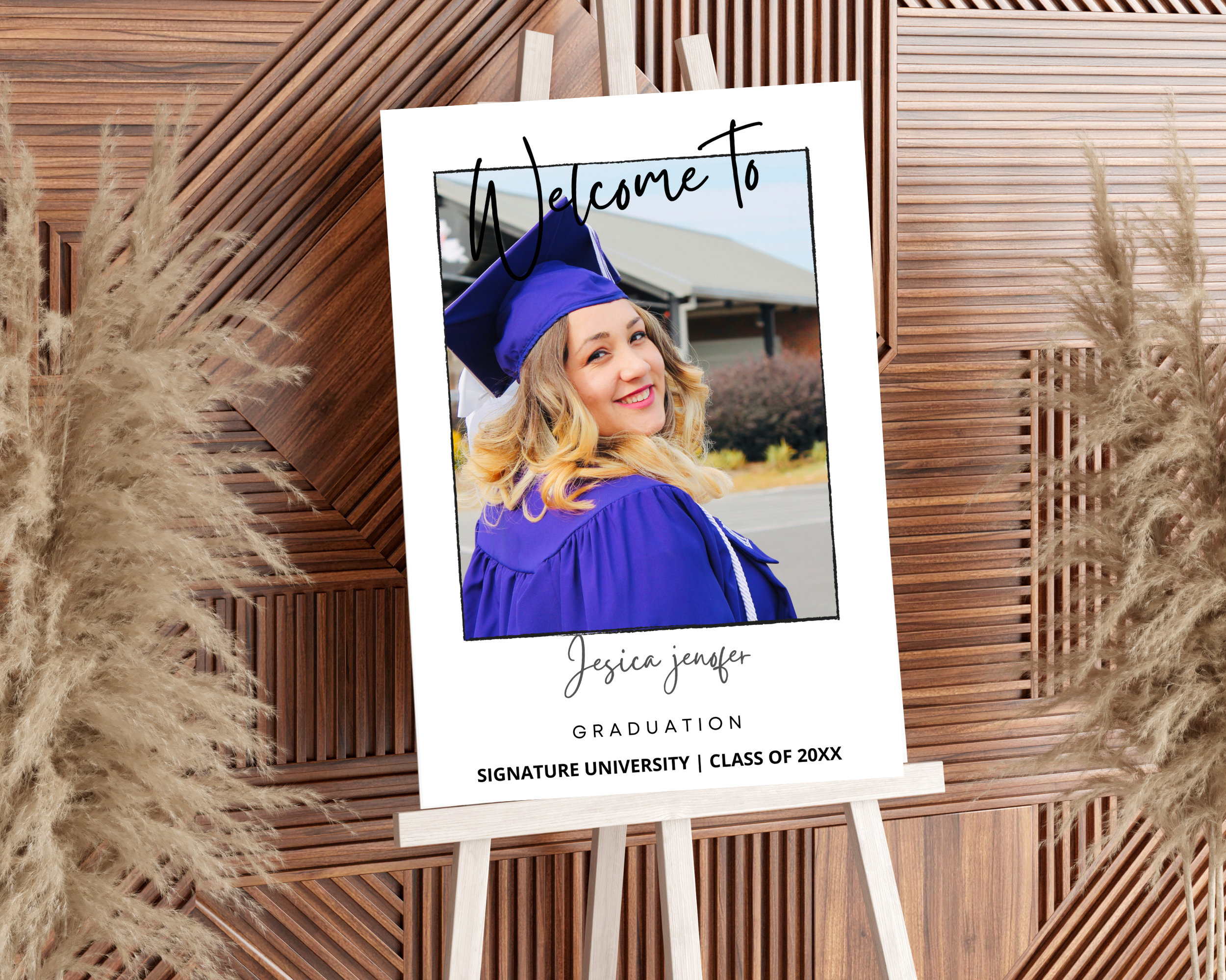 Welcome Sign Template for Graduation Party, Welcome Poster for ...
