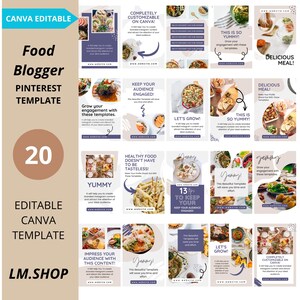 Customizable Pinterest Template Bundle, Pinterest Brand Kit, Canva ...