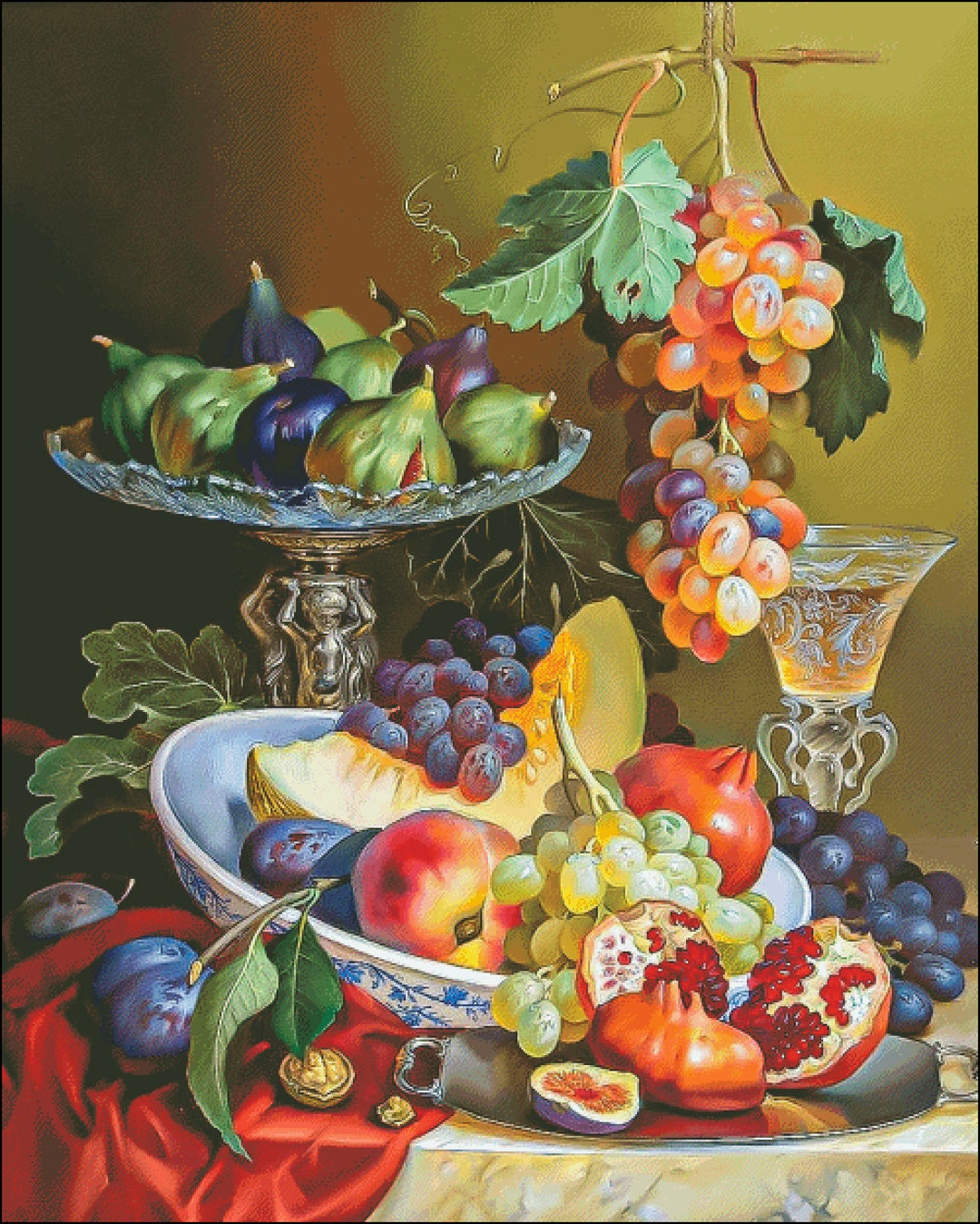 Fig Still Life Fruit Painting Figs Wall Art FIGS Art Print Figs Oil ...