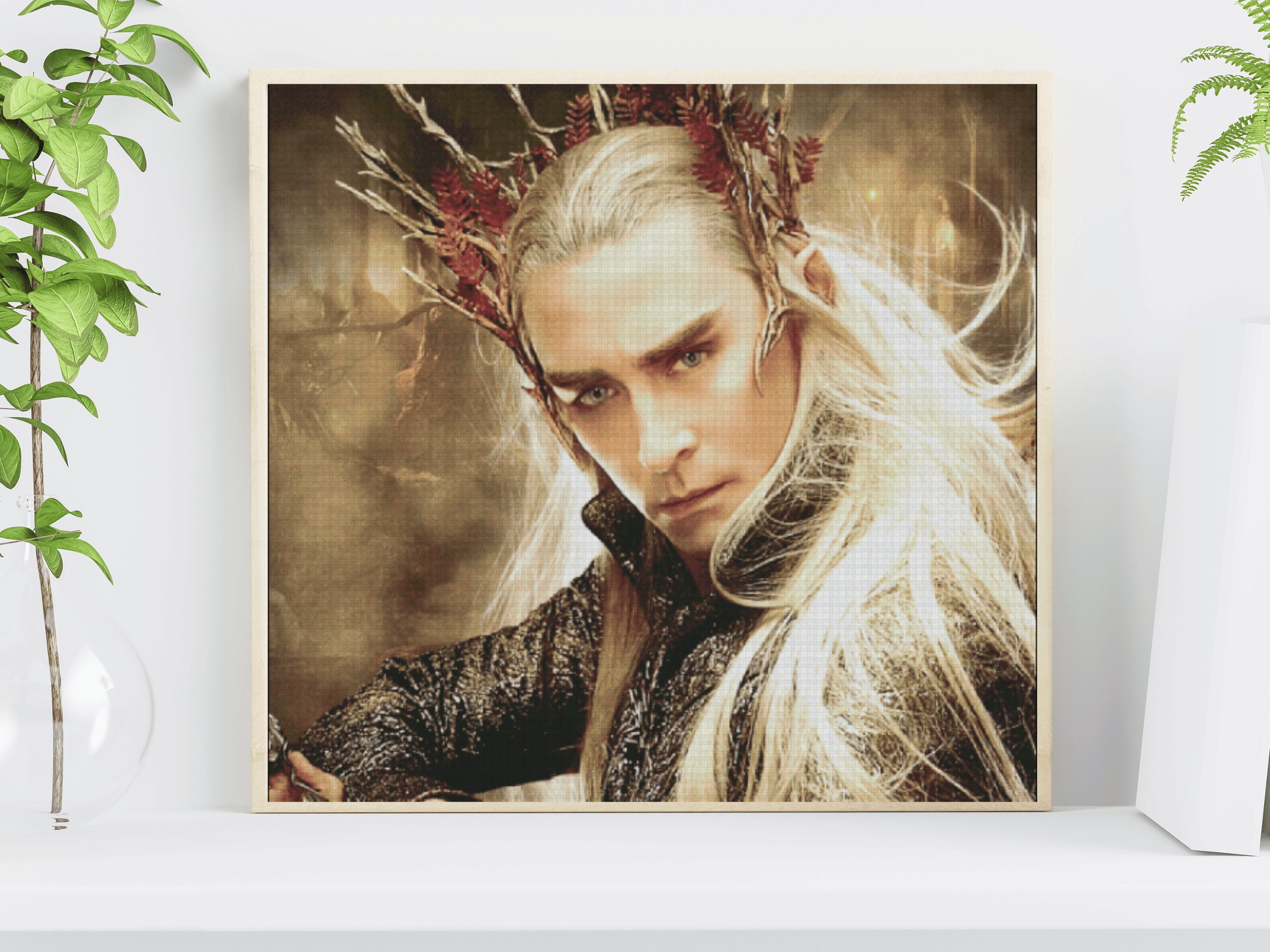 Thranduil Counted Cross Stitch Patterns: Lord of the Rings Inspired Craft. Thranduil Cross ...