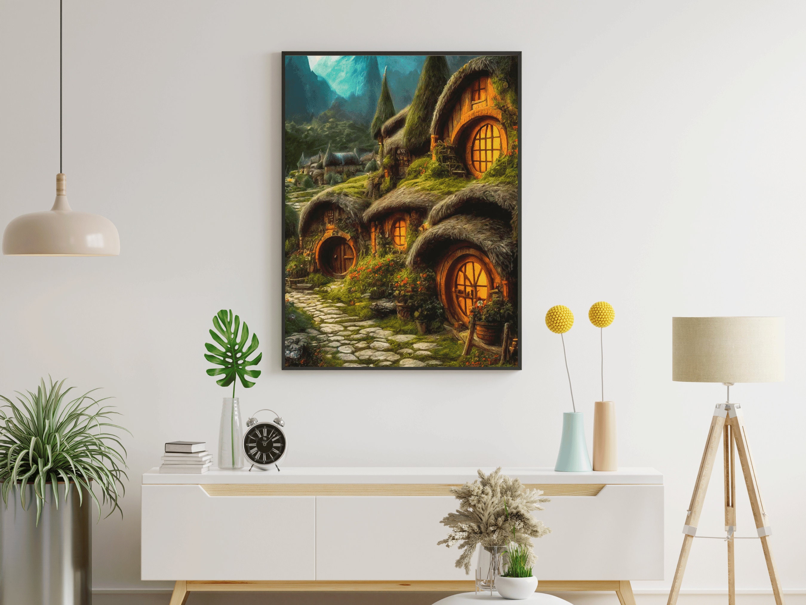 Hobbiton Counted Cross Stitch Pattern, LOTR Printable Chart PDF Format ...