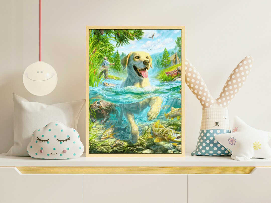 Fishing - Counted Cross Stitch Pattern - Printable PDF Chart for ...