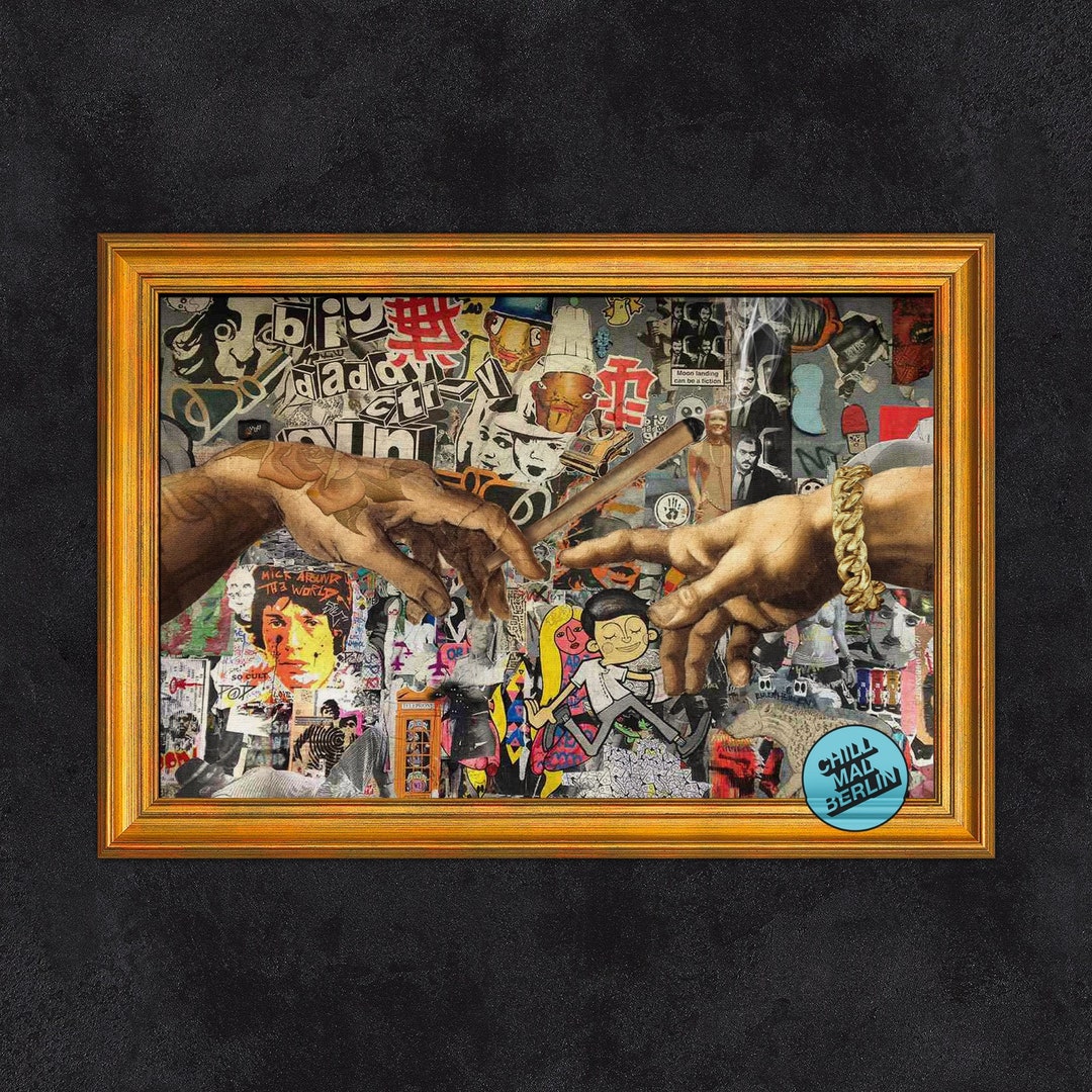 A2 Poster the Hand of God L Original Berlin Street Art L - Etsy