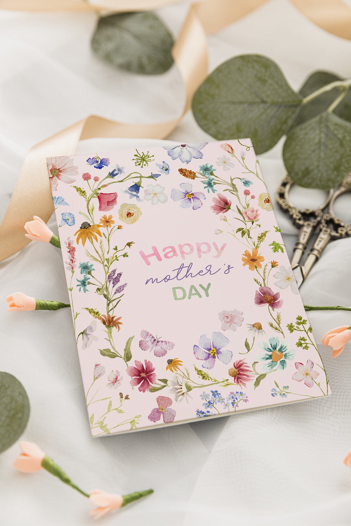 Happy Mothers Day Card, Gift for Mother, Printable 5x7 Flat Card ...