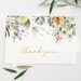 Printable Thank You Card, Spring Flowers Watercolor Card, Print at Home ...