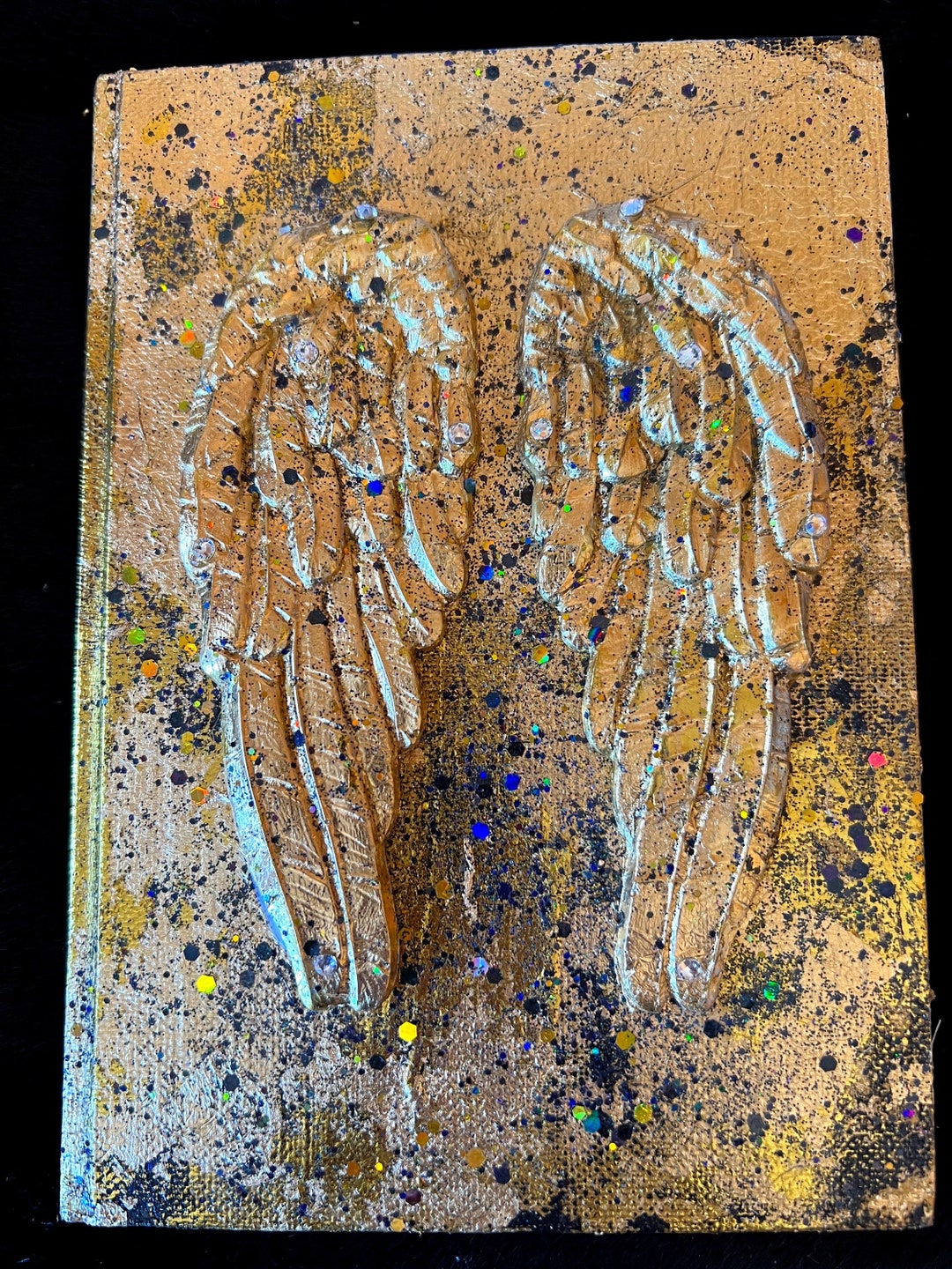 The Covering Angel Wing Lined Journal - Etsy