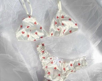 Heart Lingerie Set - Etsy