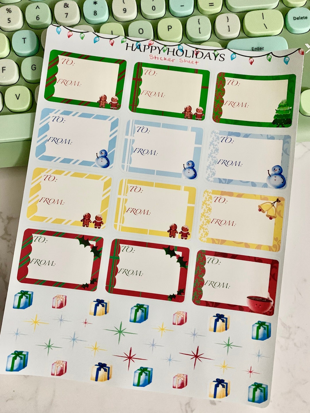 Christmas to and From Christmas Tags Holiday Gift Tags - Etsy