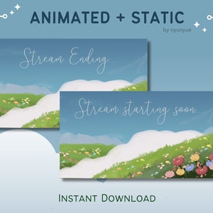 7 Animated Ghibli Style Stream Scenes Screen - Stream Overlays for ...