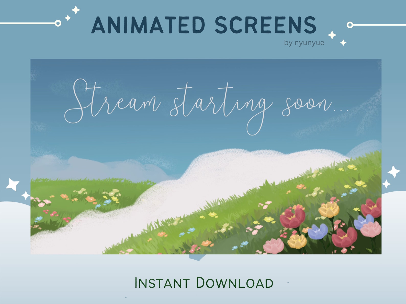 7 Animated Ghibli Style Stream Scenes Screen - Stream Overlays for ...