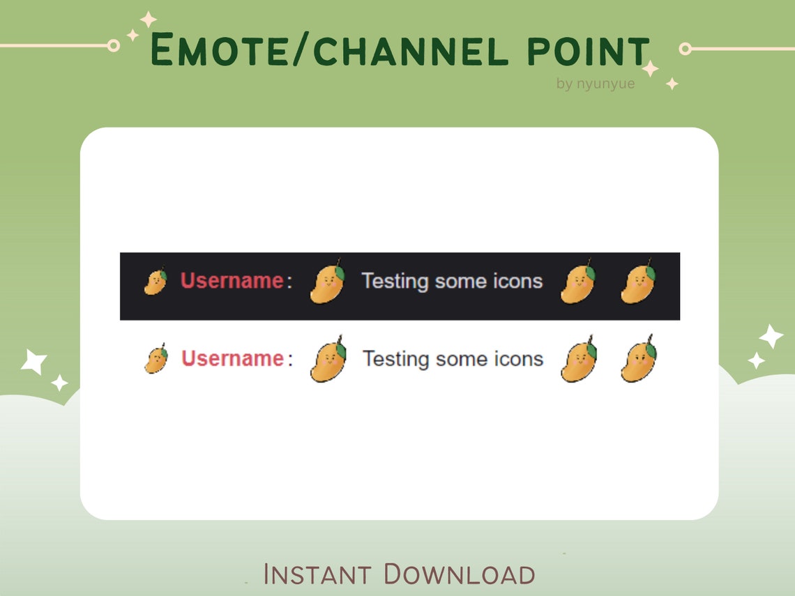 Twitch Emotes "mango" Channel Points for Streamer - Twitch, Youtube ...