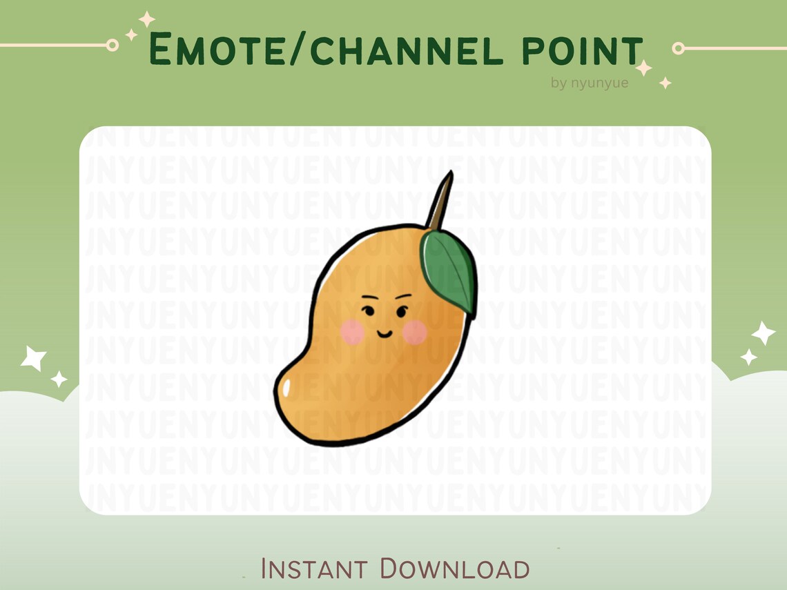 Twitch Emotes "mango" Channel Points for Streamer - Twitch, Youtube ...