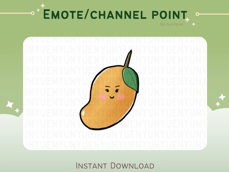 Twitch Emotes "mango" Channel Points for Streamer - Twitch, Youtube ...