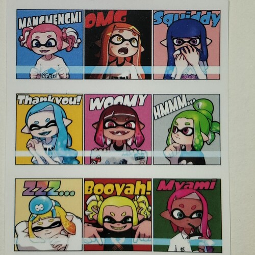 Splatoon Great Zapfish and Mini Zapfish Sticker Bundle - Etsy