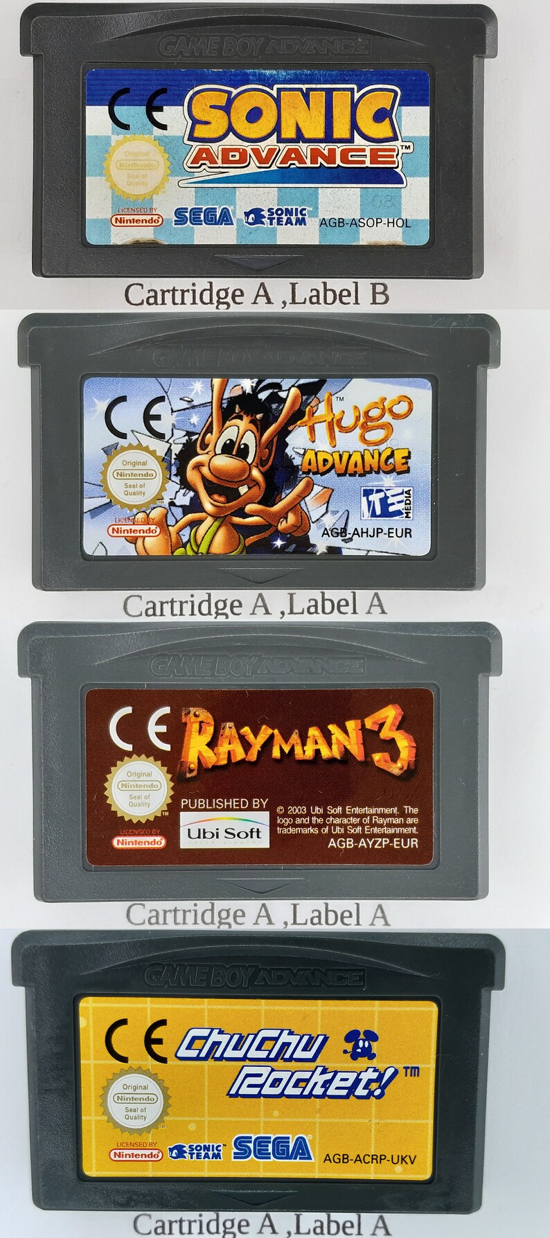 Rayman Sonic Spyro Sega : Original Gameboy Advance Games , Verified Authentic - Etsy