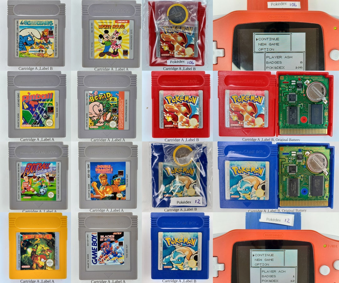 Original Gameboy Classic Games , All Tested Verified Authentic! English ...