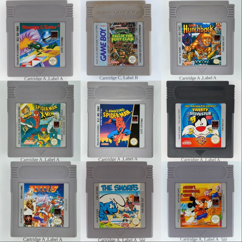 Nintendo Gameboy Games: Original Game Boy Retro Authentic as ...