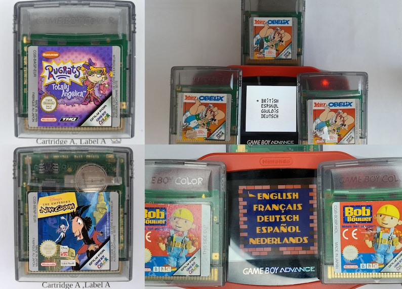 Authentic Gameboy Color Games, Tested English + Multilingual Cartridges ...