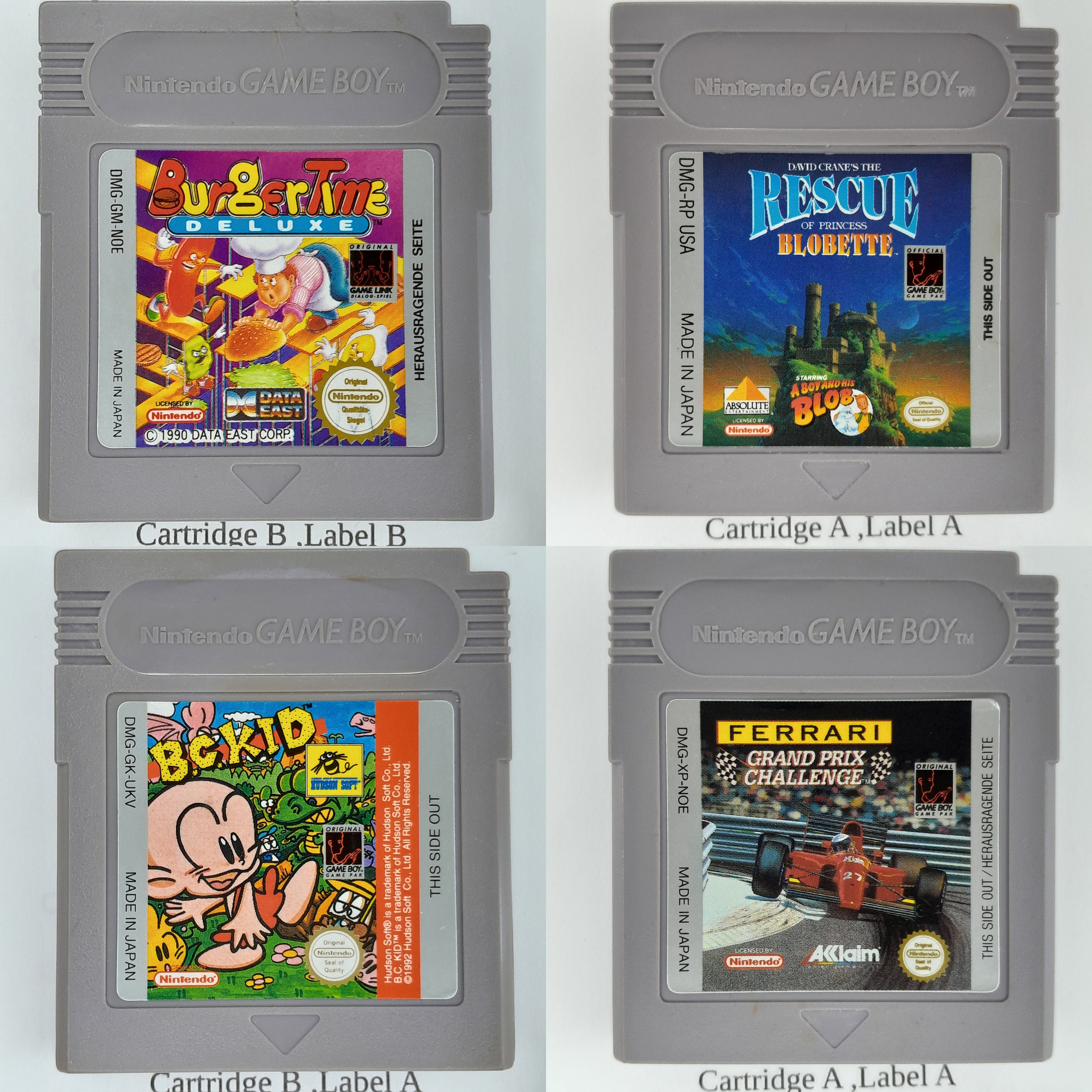 Original Gameboy Classic Games , All Tested Verified Authentic! English ...