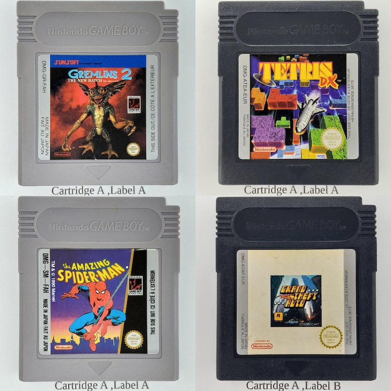 Original Gameboy Classic Games , All Tested Verified Authentic! English ...