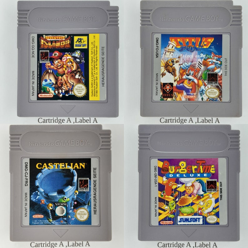Original Gameboy Classic Games , All Tested Verified Authentic! English ...
