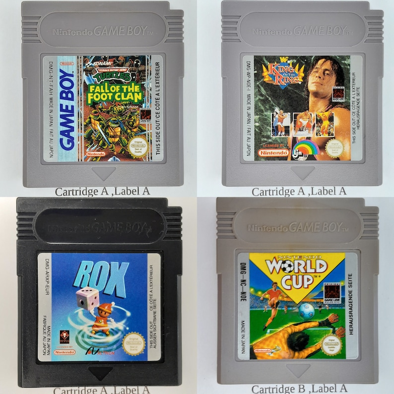 Original Gameboy Classic Games , All Tested Verified Authentic! English ...