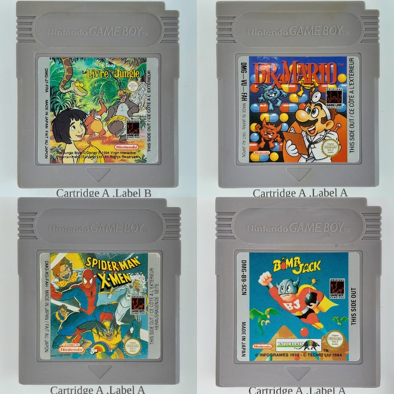 Original Gameboy Classic Games , All Tested Verified Authentic! English ...