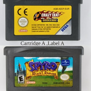 Rayman Sonic Spyro Sega : Original Gameboy Advance Games , Verified ...