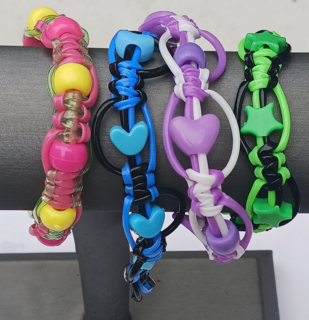 Flexible Lanyard String Bracelet Layard Anklet-lanyard W Heart Bead ...