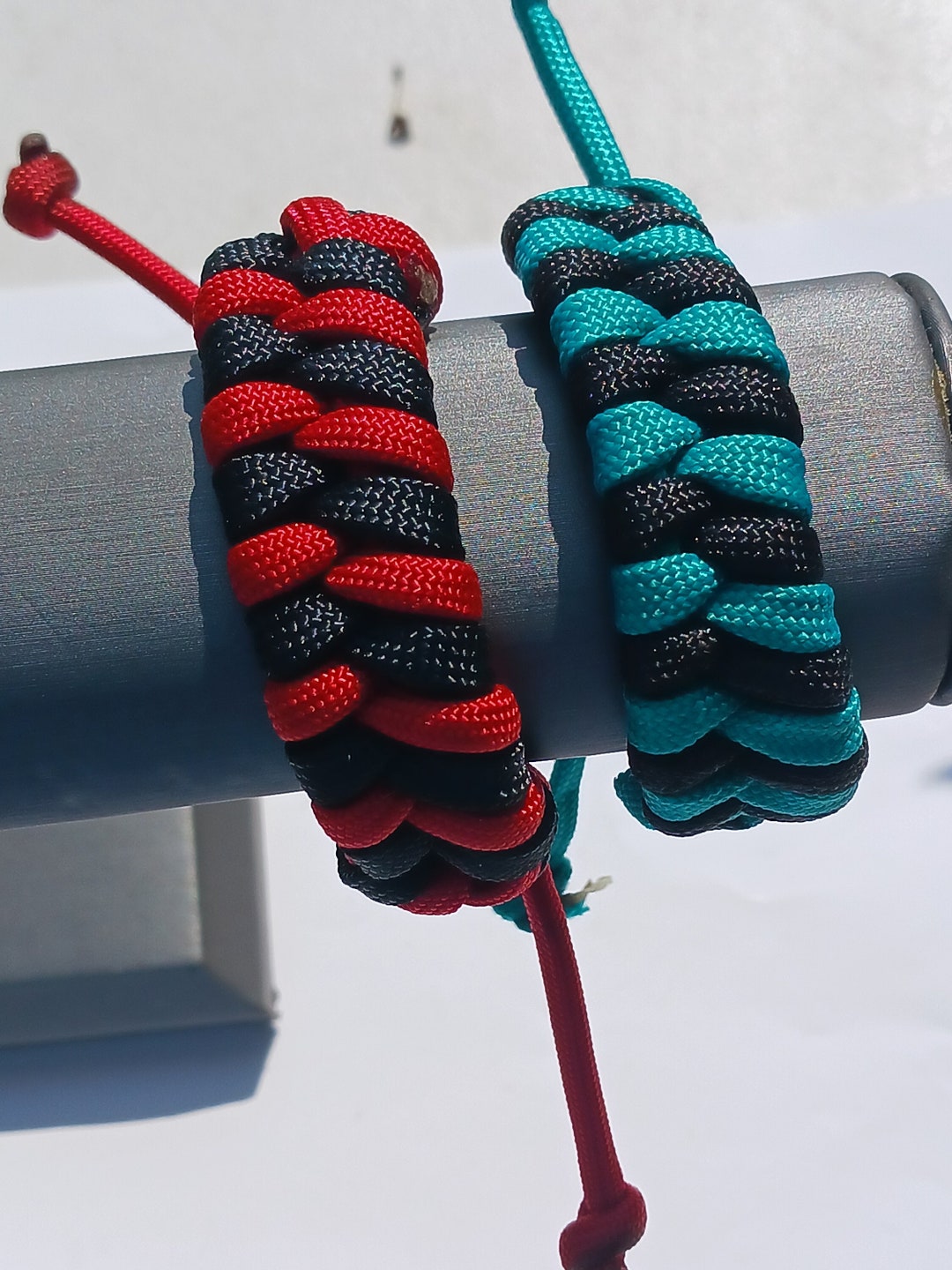 Adjust Fish Braid Paracord Bracelet-paracord Wristband-fishtail Braid ...