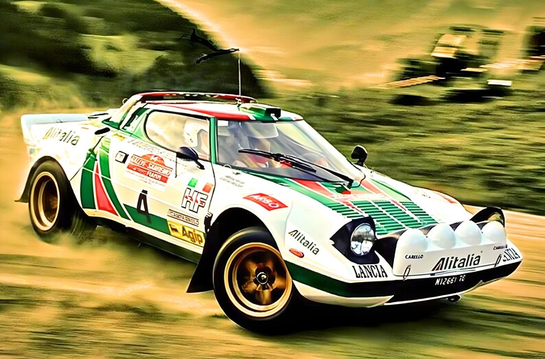 Lancia Stratos Group 4 Rally Car Fab Poster Approx 40cm X 30cm 16 X 12 ...