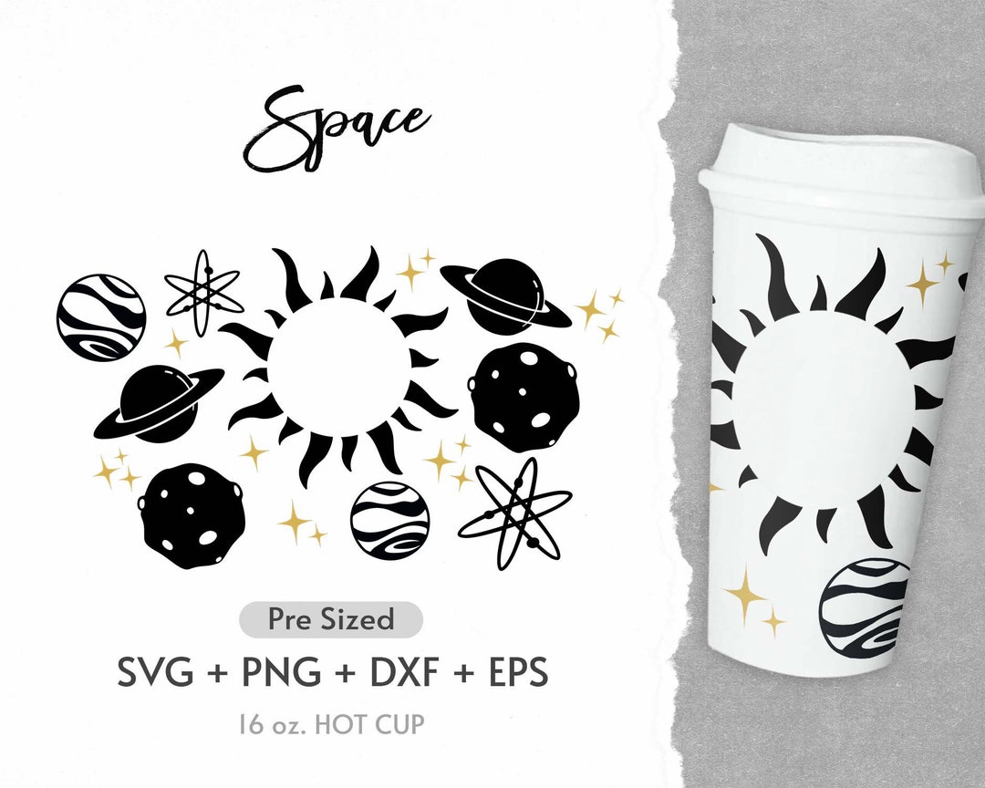 16oz Galaxy Hot Cup Svg, Full Wrap Svg, Rockets Svg, Galaxy Svg,pre ...