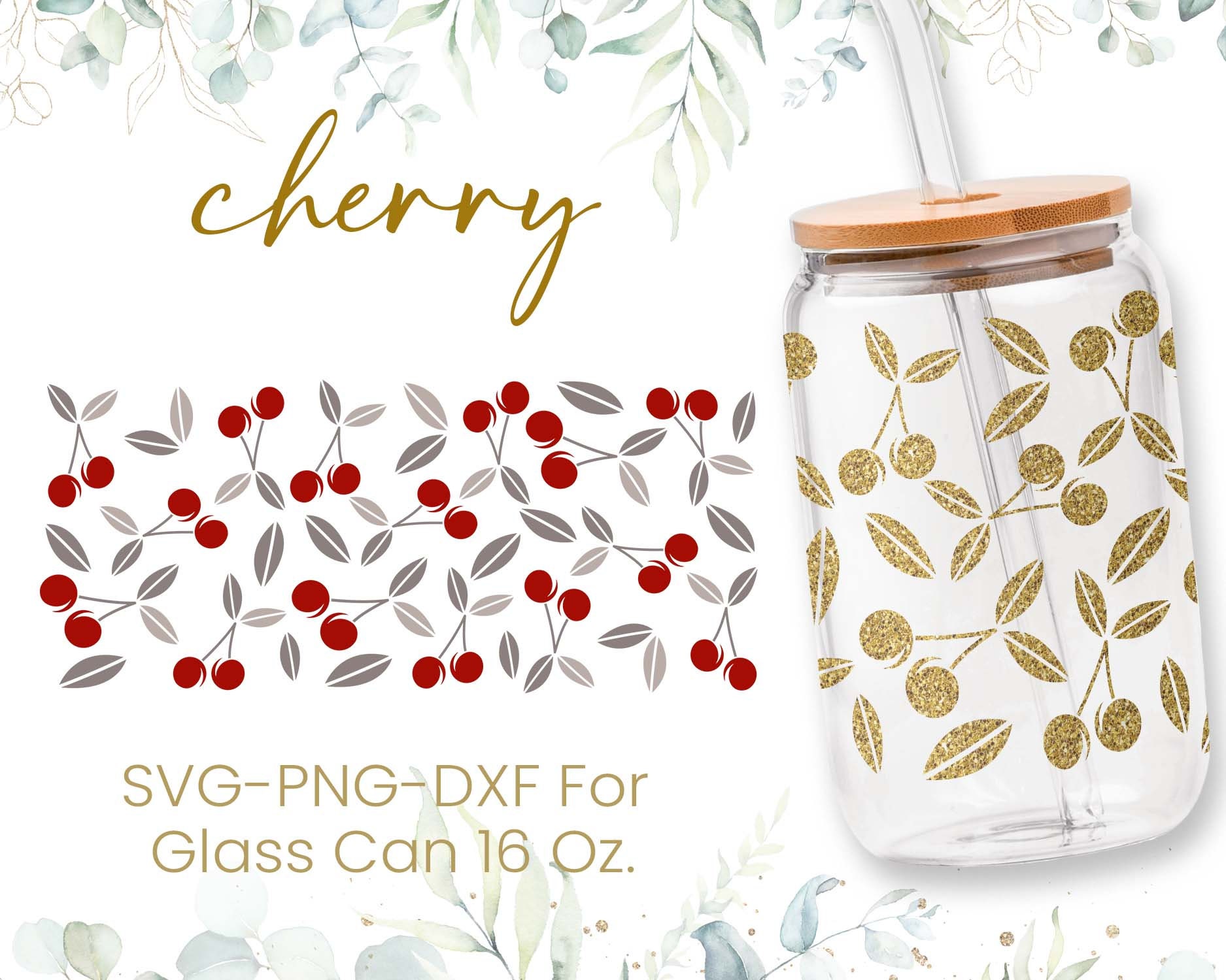 16oz Libbey Glass Can Svg Bundle Glass Can Full Wrap Svg - Etsy