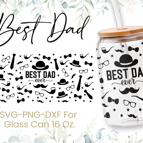 Dad Fuel Glass Wrap Svg Fathers Day Can Glass Full Wrap - Etsy