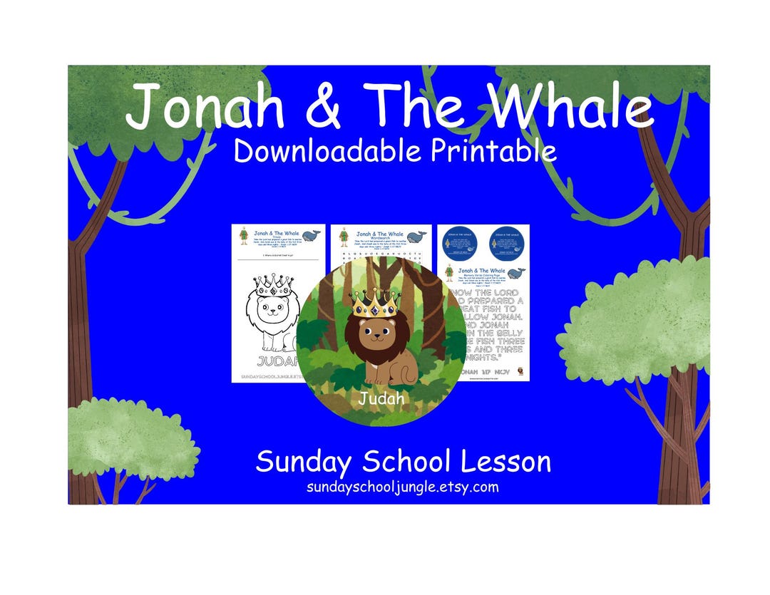 Jonah and the Whale | Sunday School Lesson | Children's Church Lesson ...