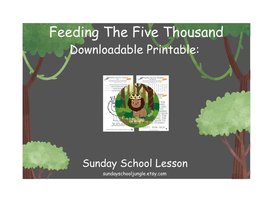 Jesus Feeds the Five Thousand | Sunday School Lesson | Children's ...