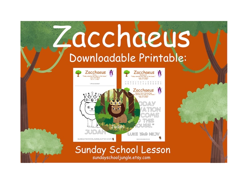 Zacchaeus | Sunday School Lesson | Children's Church Lesson | Youth ...