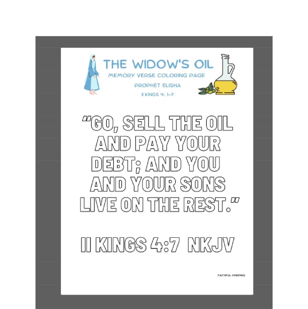 Bible Verse Coloring Page Widow s Oil Etsy bible-verse-coloring-page-widow-s-oil-etsy
