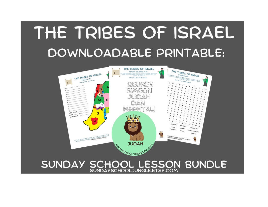 The Tribes of Israel Sunday School Lesson Bundle - Etsy