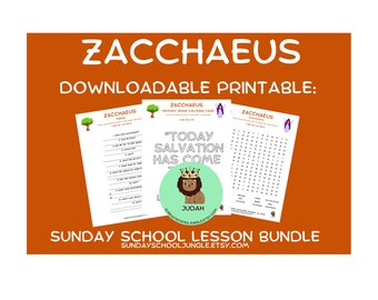 Printable Zacchaeus Bible Story Craft, Coloring, and Activity Sheets ...