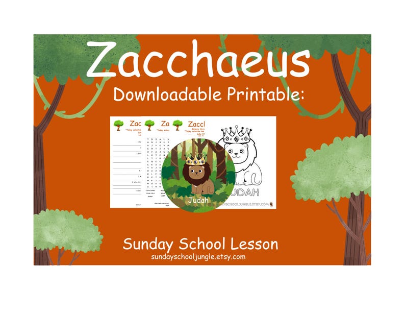 Zacchaeus | Sunday School Lesson | Children's Church Lesson | Youth ...