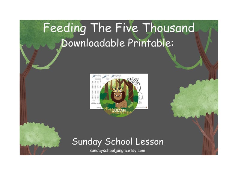 Jesus Feeds the Five Thousand | Sunday School Lesson | Children's ...