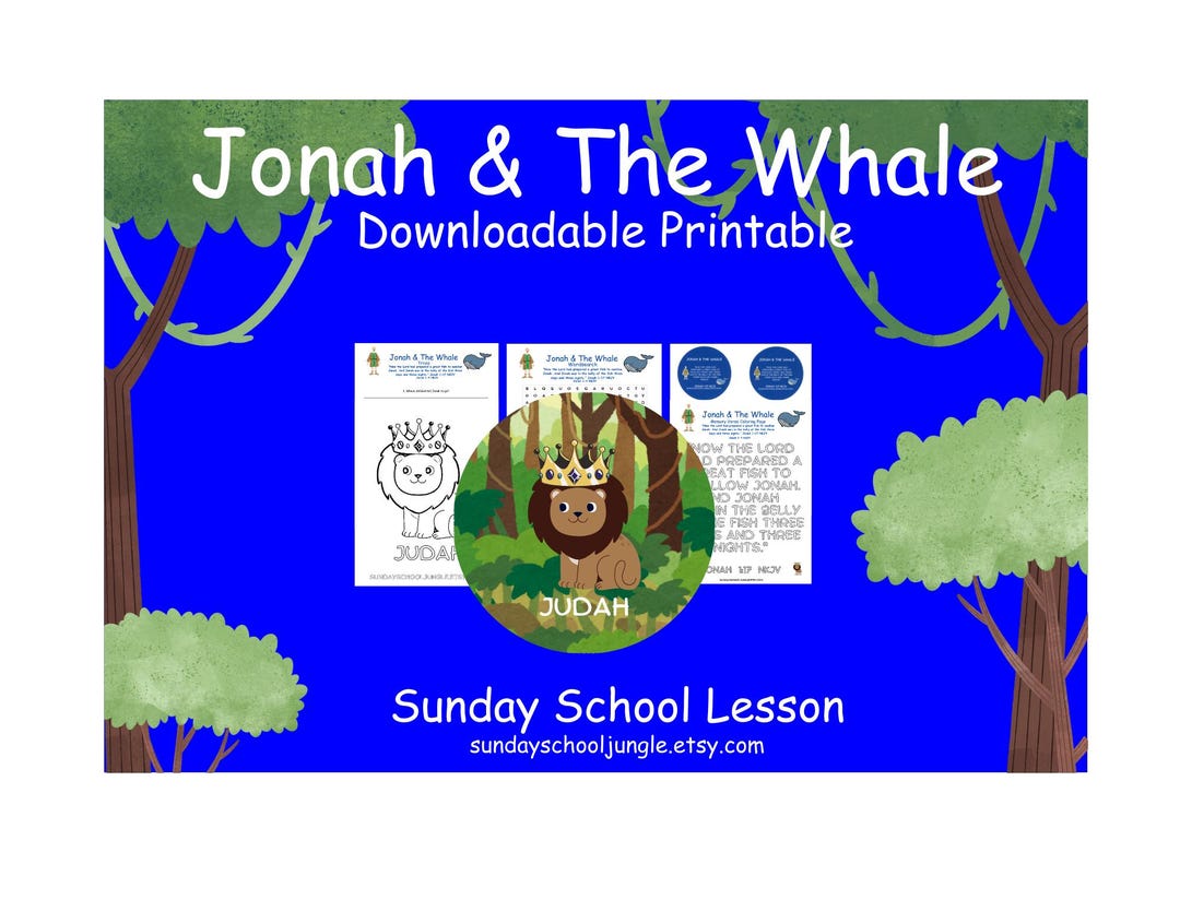 Jonah and the Whale | Sunday School Lesson | Children's Church Lesson ...